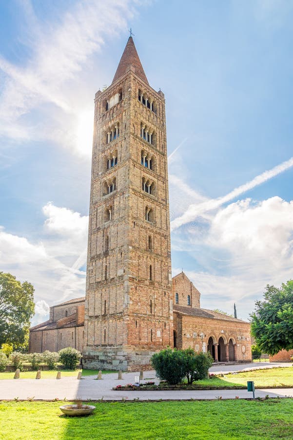 View at the Abbey in Pomposa Di Codigoro, Italy Stock Photo - Image of ...