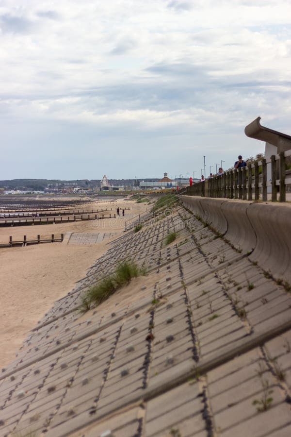 View of Aberdeen Beach in Summer Stock Photo - Image of outdoors, wall ...