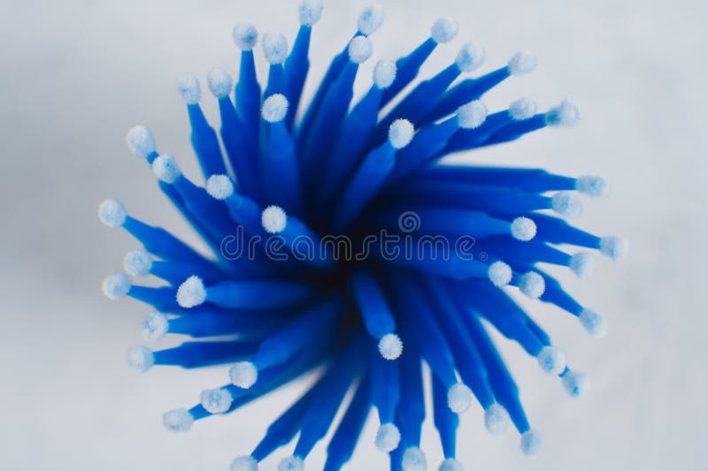 View from Above of Bunch of Professional Microbrushes, Using for ...