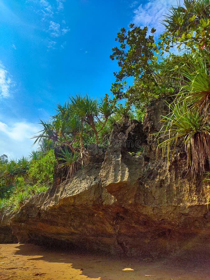 The View from Above, Calm Waves at Srau Beach Stock Photo - Image of ...