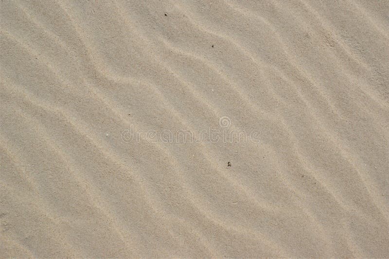 View from Above, Diagonal Wave Direction. Wind Marks on the Beach Sand ...
