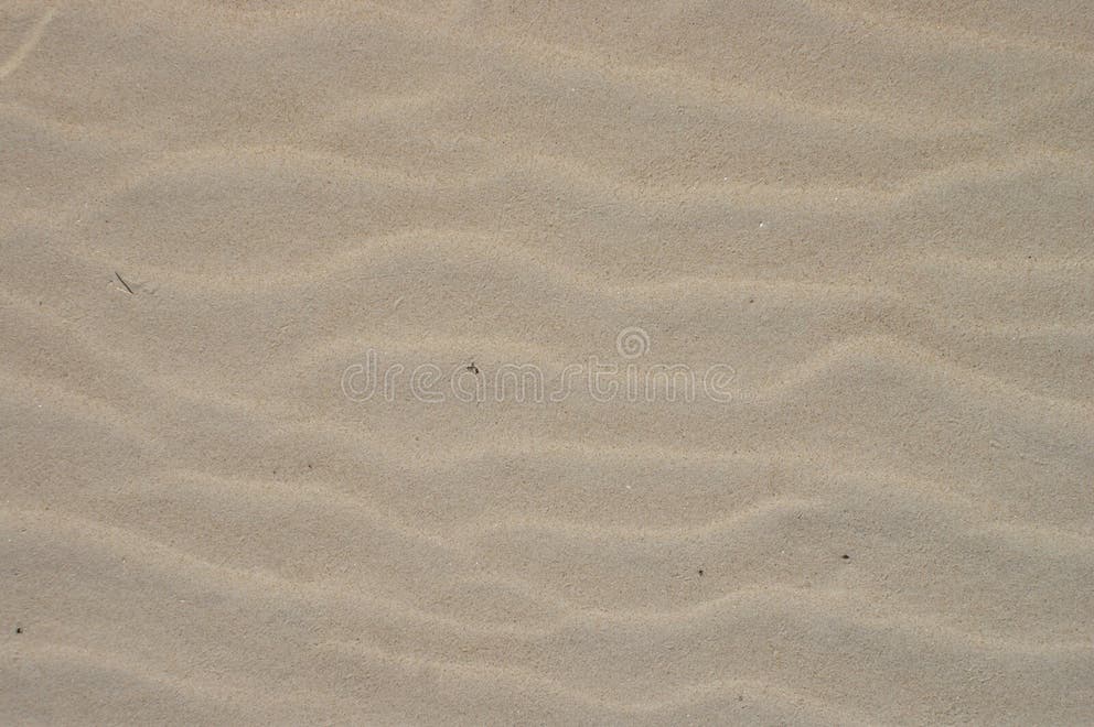 View from Above, Diagonal Wave Direction. Wind Marks on the Beach Sand ...