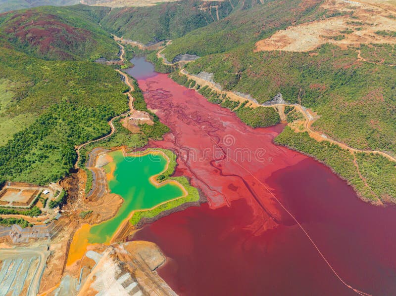 View from Above of Nickel Mining in the Philippines. Stock Photo ...