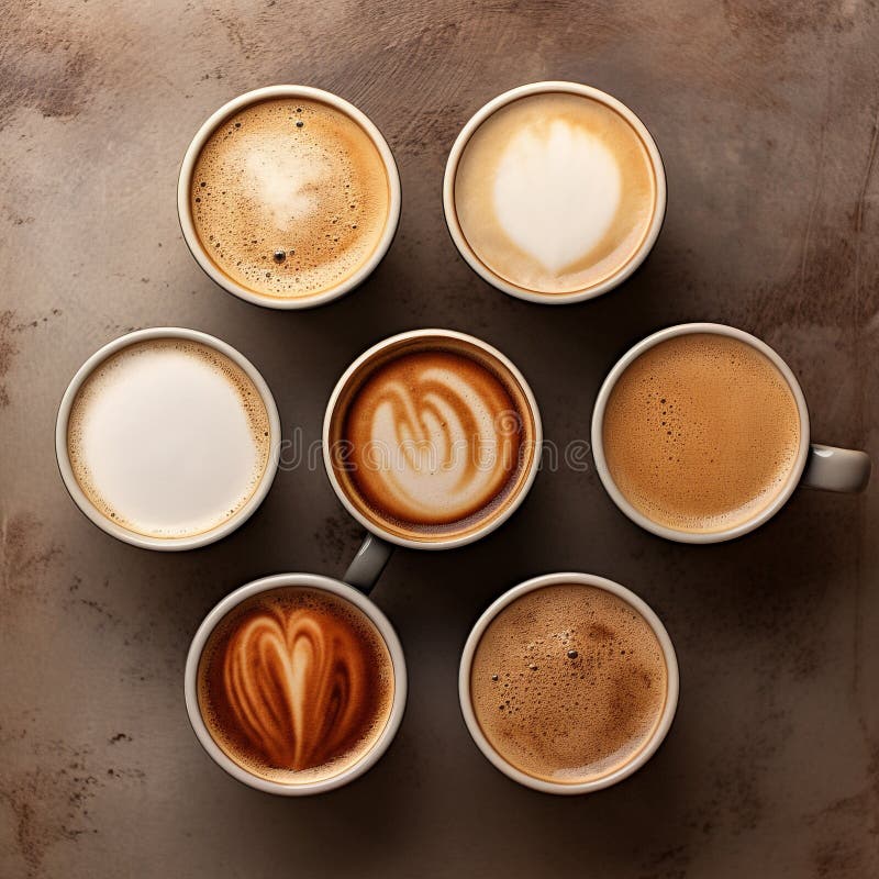 Various Coffee Varieties Stock Illustrations – 219 Various Coffee ...