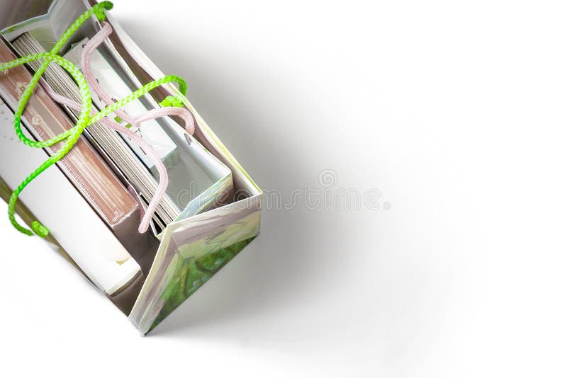 View from Above. Shopping Bags and Gift Boxes Stock Image - Image of ...