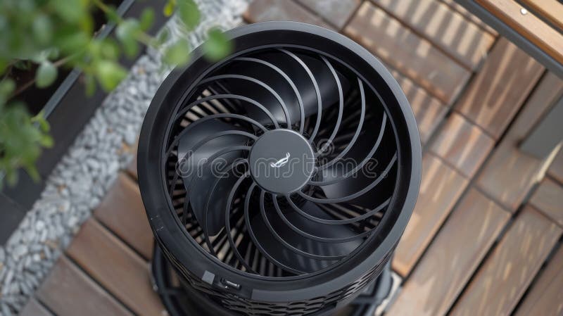 A View from Above Showing the Fans Handle for Easy Carrying and ...