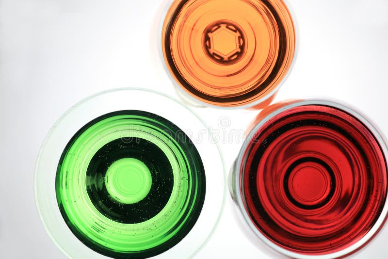 Red Liquid in Glass Testing Flask on the Rack. Alcolhol Lamp Place ...