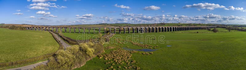 A View Above the Welland Valley with the Backdrop of the Welland Valley ...