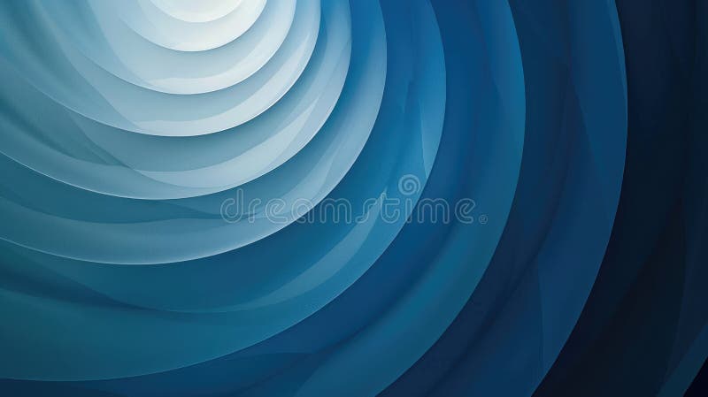 The View of an Abstract Blue Circle Round Curve Shape with Circular ...