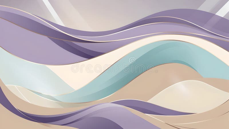 An Abstract Digital Artwork Showcasing Rhythmic Wave Patterns Stock ...