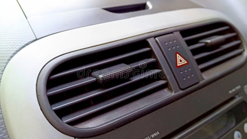 View of Ac Vent in Classic Car Stock Image - Image of automatic ...