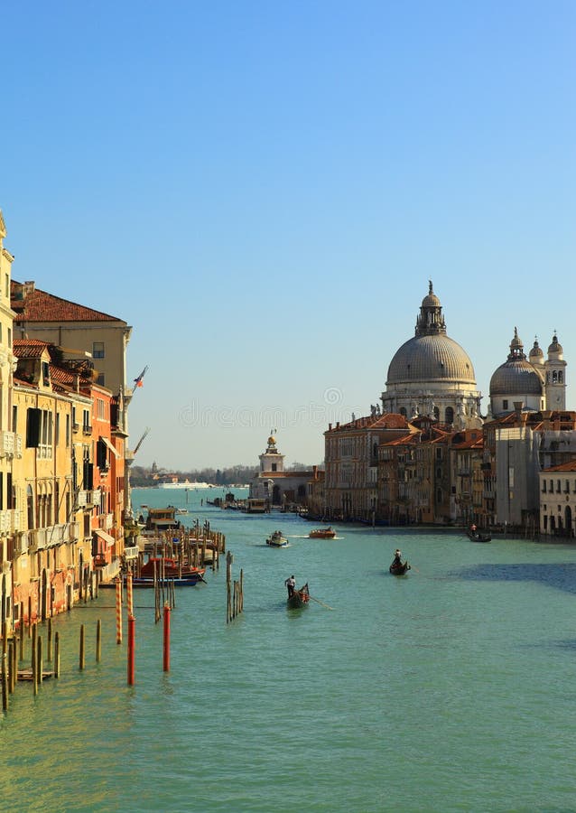 View from Accademia Bridge (Venice, Italy) Editorial Photo - Image of ...