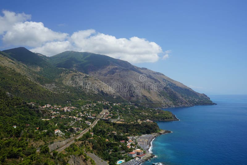 View of Acquafredda, Basilicata Stock Photo - Image of tourist, summer ...