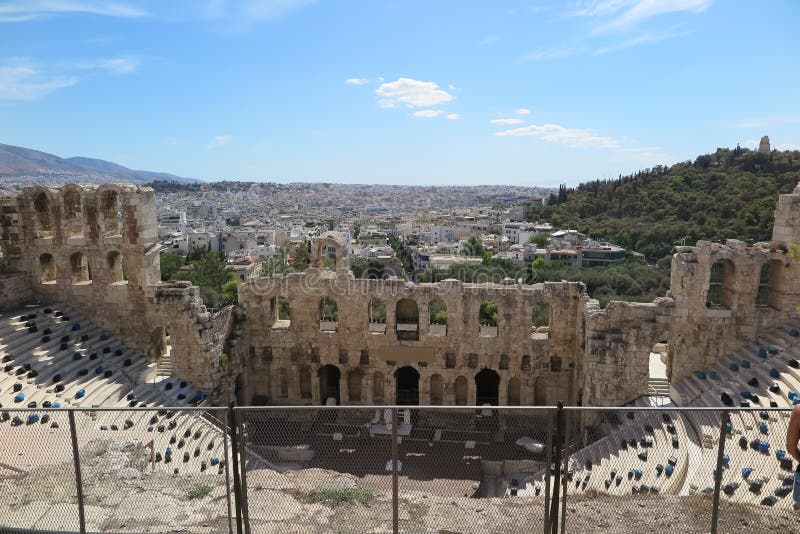 VIEW of ACROPOLIS / PARTHENON GREECE Stock Image - Image of parthenon ...