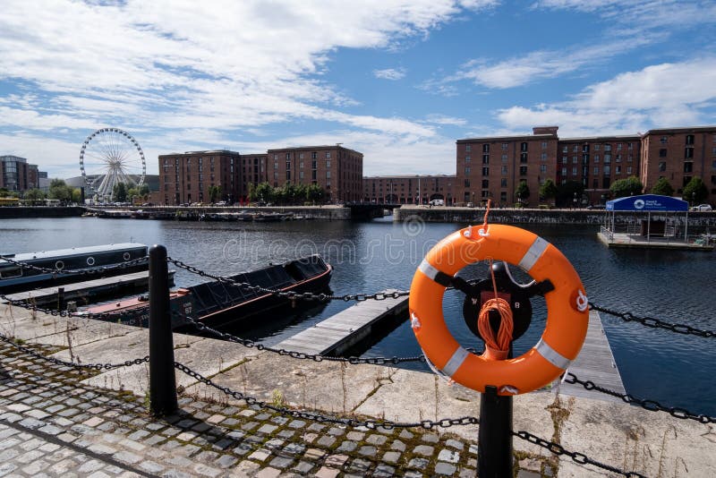 View Across Salthouse Dock in the Albert Dock Complex Liverpool July ...