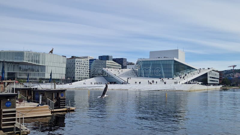 View Across the Water To Oslo Opera House Editorial Stock Photo - Image ...