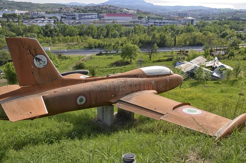 Aermacchi MB-326 Jet Trainer Stock Photo - Image of airplane, cockpit ...