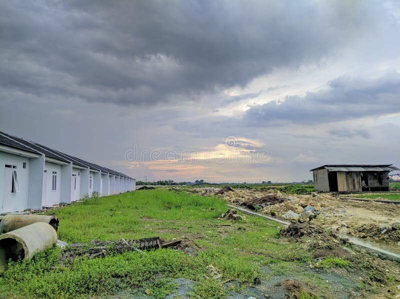 The View of the Afternoon in the City of Cibitung Stock Photo - Image ...