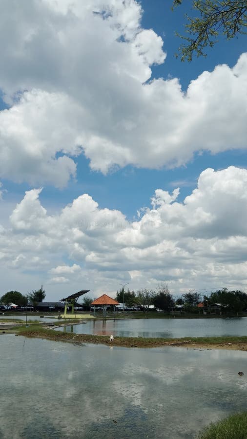 View of the Afternoon Sky on the Beach of Alam Indah, Tegal, Central ...
