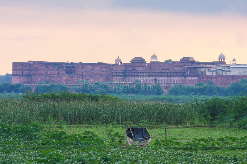 View on Agra Fort stock photo. Image of fort, architecture - 51726050