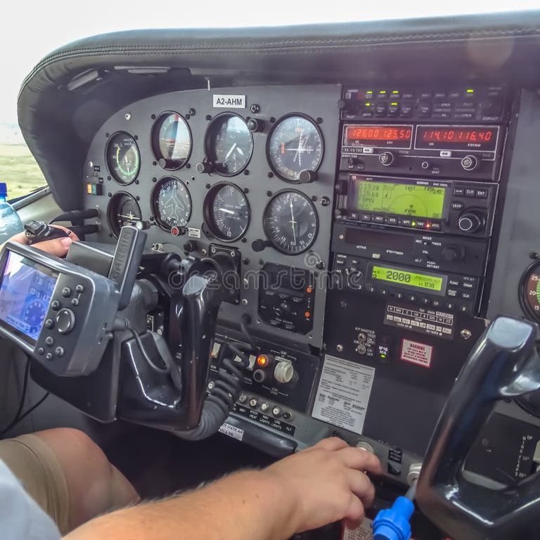 View of Aircraft Front Control Panel Editorial Photo - Image of ...