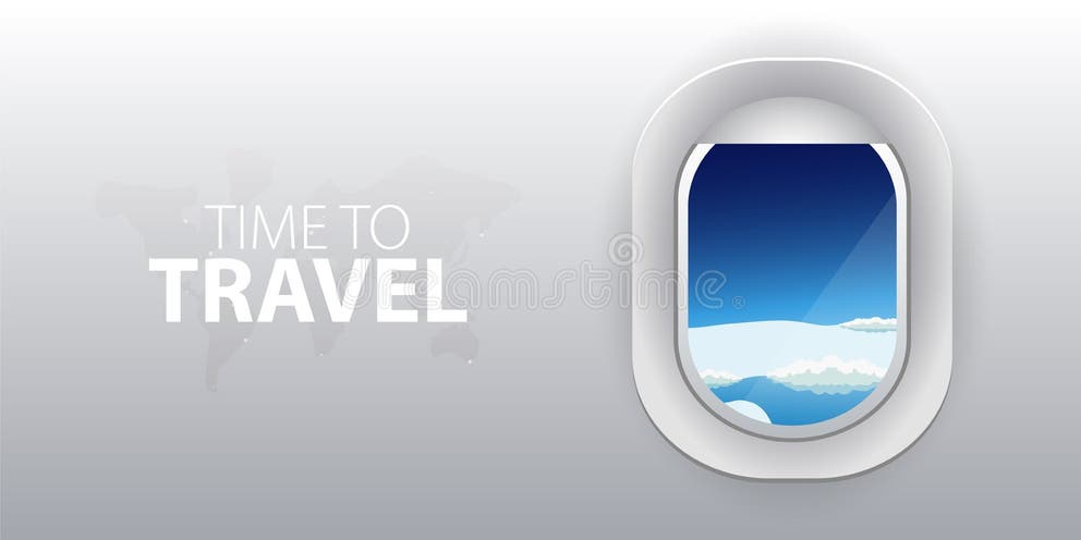 Airplane Illuminator Window Stock Illustrations – 430 Airplane ...