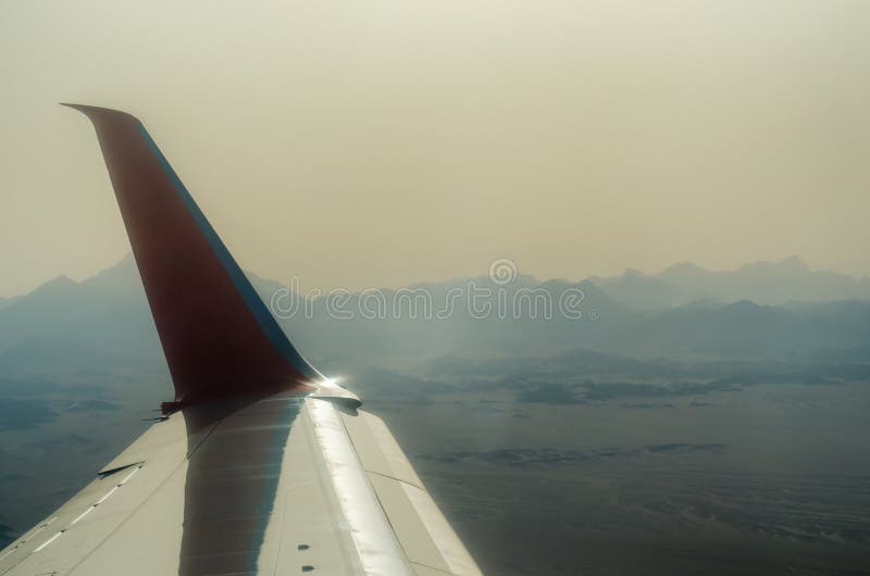 View from the Airplane Window of the Airport during Takeoff Stock Image ...