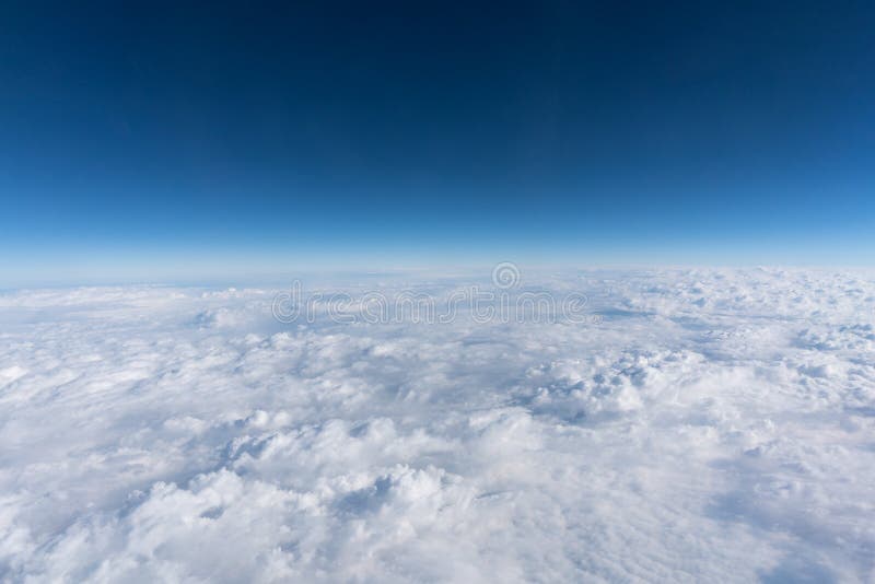 View from a Airplane Window at 35.000 Feet High Stock Photo - Image of ...