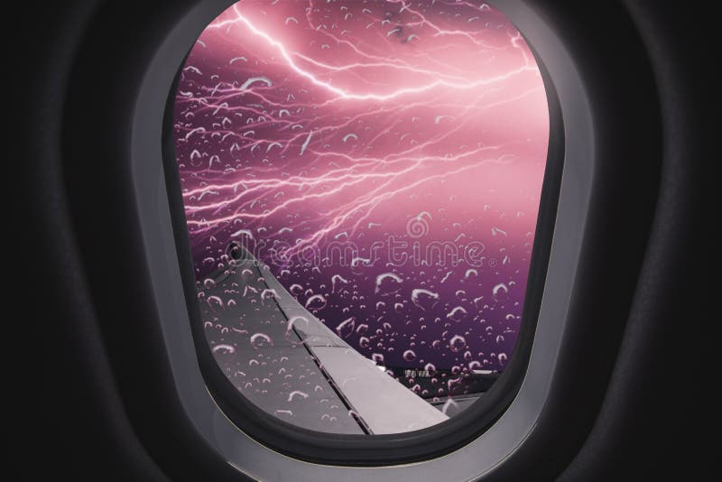 Lightning Plane Window Stock Photos - Free & Royalty-Free Stock Photos ...