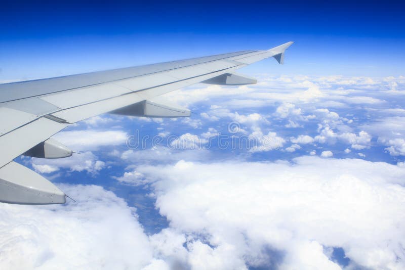 View from airplane window stock image. Image of transport - 37472387