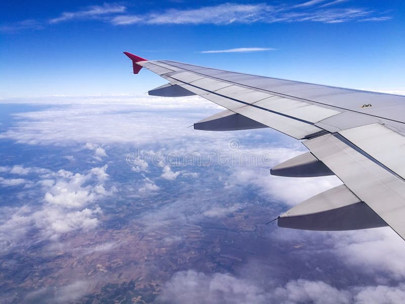 View from airplane stock image. Image of clear, atmosphere - 83884405