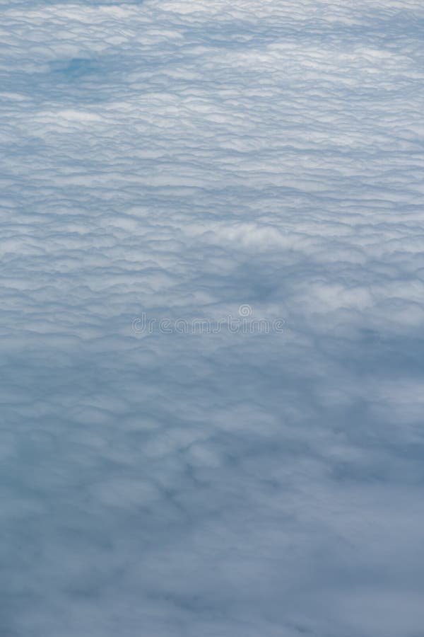 Full View of Clouds from Above - White Gray Cirrocumulus Clouds Stock ...