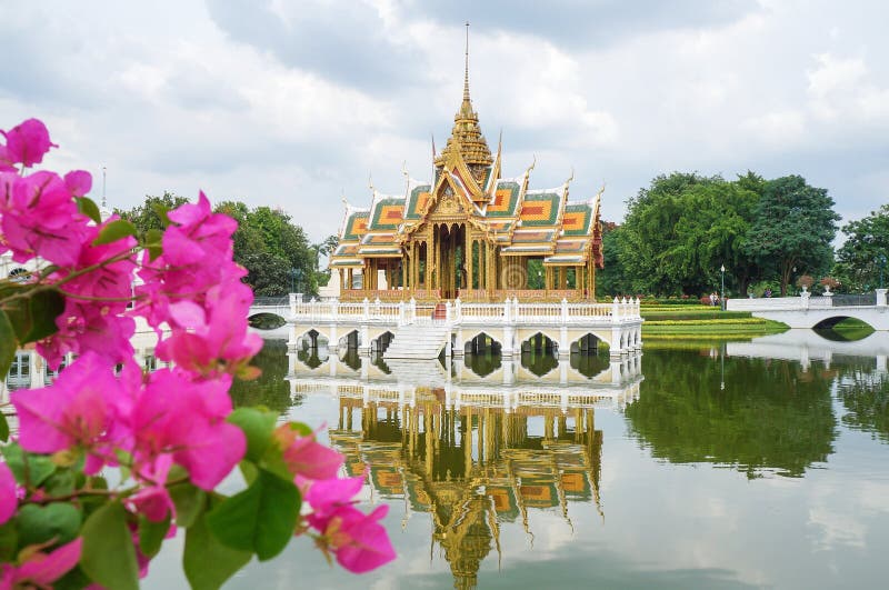 View at Aisawan Dhipaya-Asana Pavilion in Thailand Stock Photo - Image ...