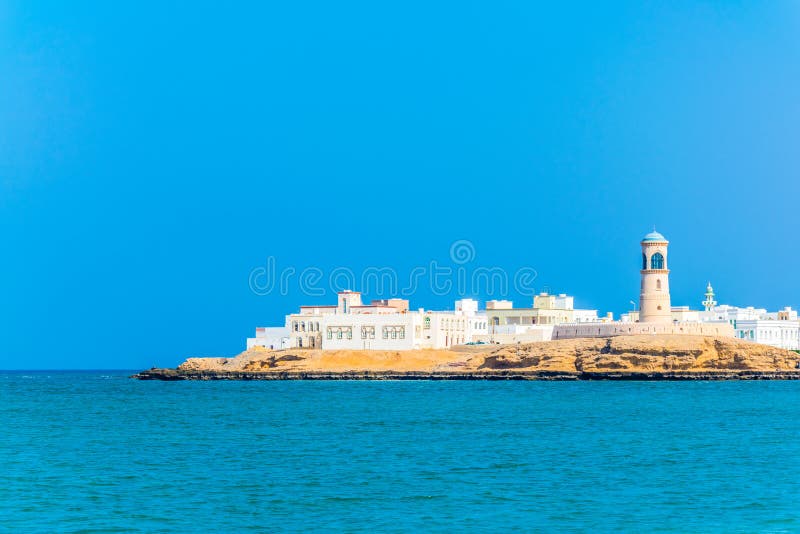 View of the Al Ayjah Town from a Beach in Sur, Oman....IMAGE Stock ...
