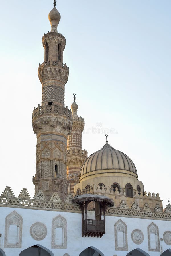 The View of Al-azhar Mosque at Cairo on Day Stock Image - Image of dome ...