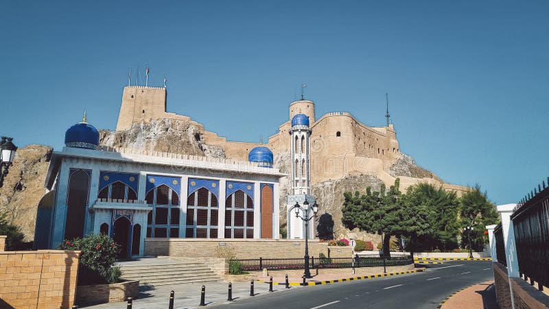 View of the Al Jalali Fort from the Back of the Fort Stock Image ...