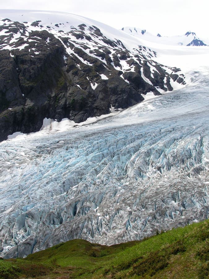 View of Alaska Ice Sheets and Glaciers Stock Photo - Image of wild ...