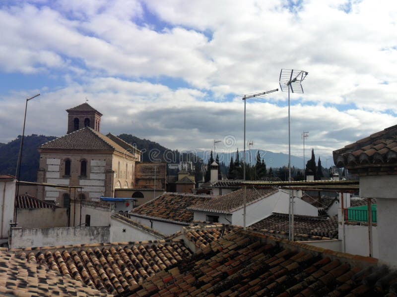 View of the Albayzin -Granada-Spain Stock Image - Image of house ...