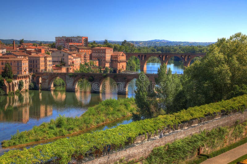 View of Albi - Old Bridge stock photo. Image of bridge - 99042026