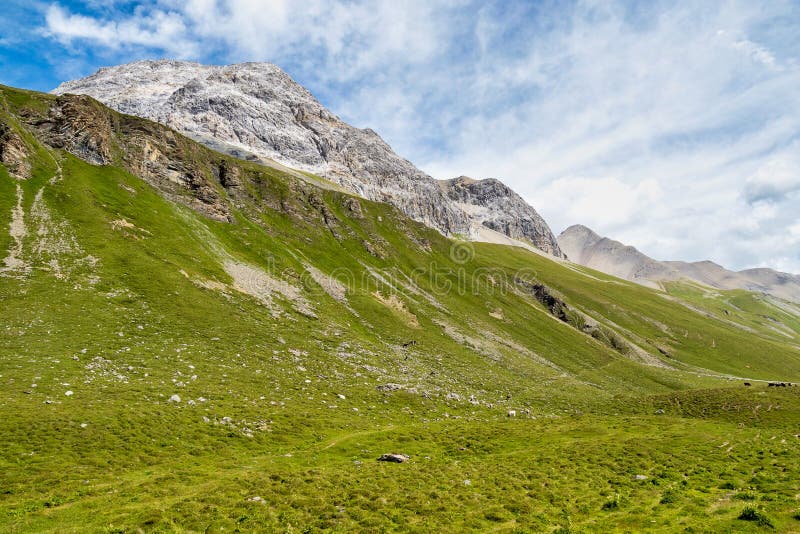 View of the Albula Pass in Grisons Switzerland Europe Stock Photo ...