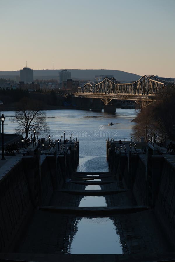 View of Alexandra Bridge from the Ottawa Side. Canada Stock Image ...