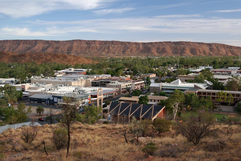 View of Alice Springs City stock image. Image of centre - 11183031