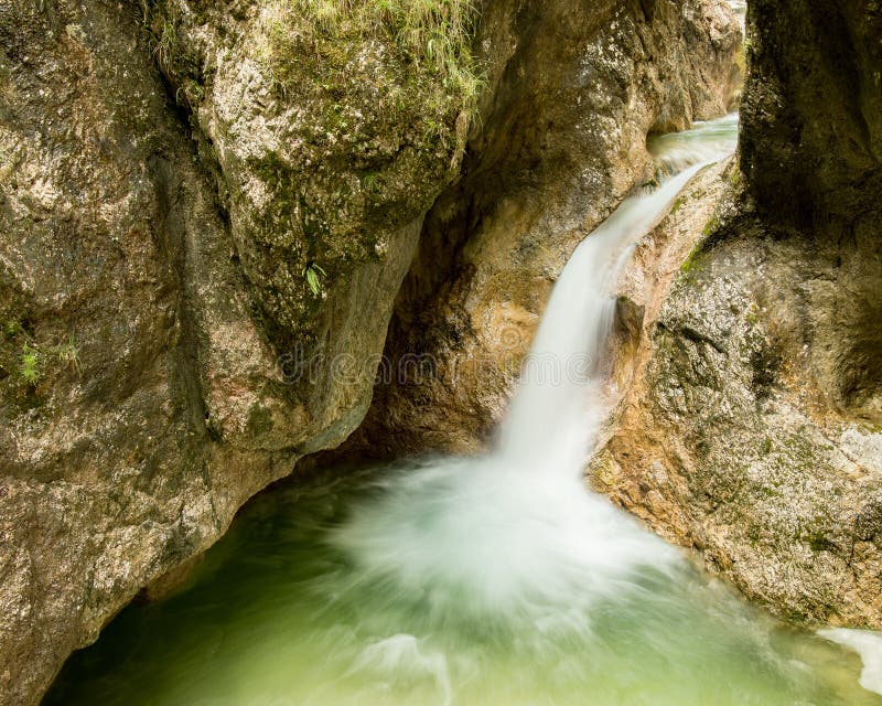 View from the Almbachklamm stock photo. Image of water - 103034648