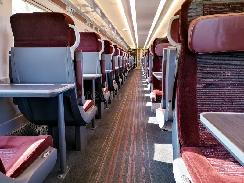 First Class Train Seating stock photo. Image of business - 183778108