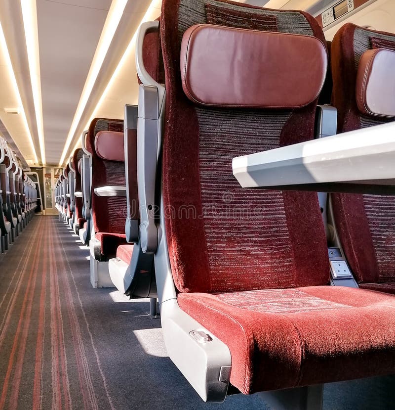 First Class Train Seating stock image. Image of railway - 183779547