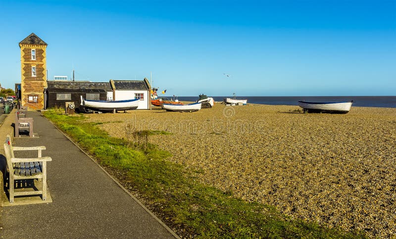Aldeburgh Seafront stock image. Image of seafront, lifeboat - 40295279