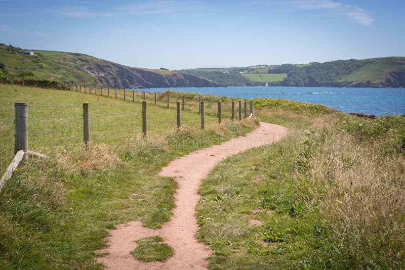 Coastal Path in Devon, UK. stock photo. Image of cliff - 106894408