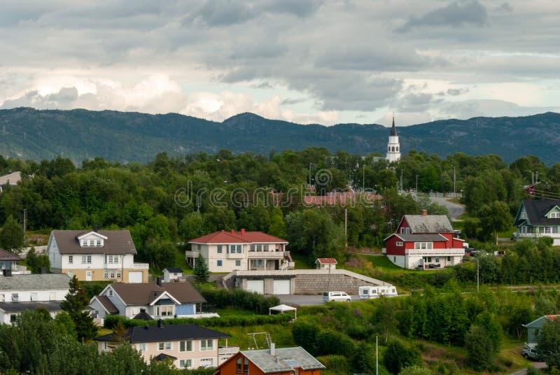 Alta Town, Norway stock image. Image of houses, outdoor - 281471173