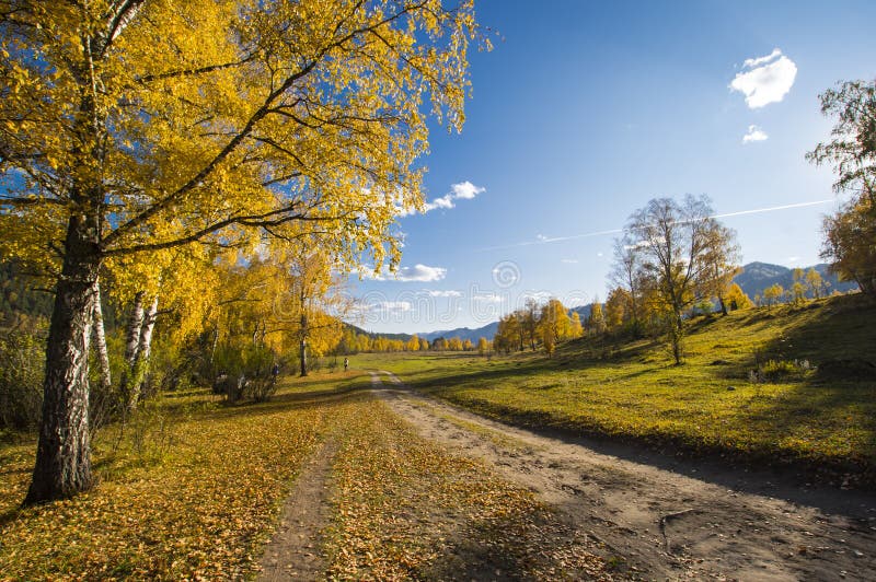 View of Altay Mountains in the Autumn Stock Image - Image of autumn ...