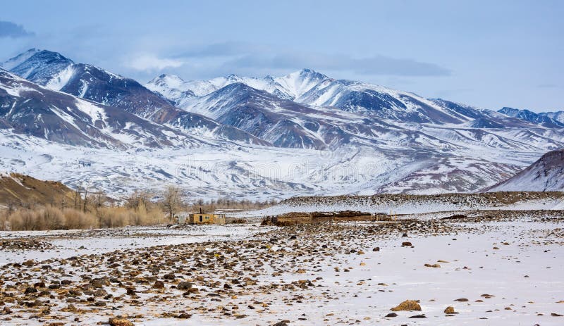 View of Altay mountains stock image. Image of scene - 183889325